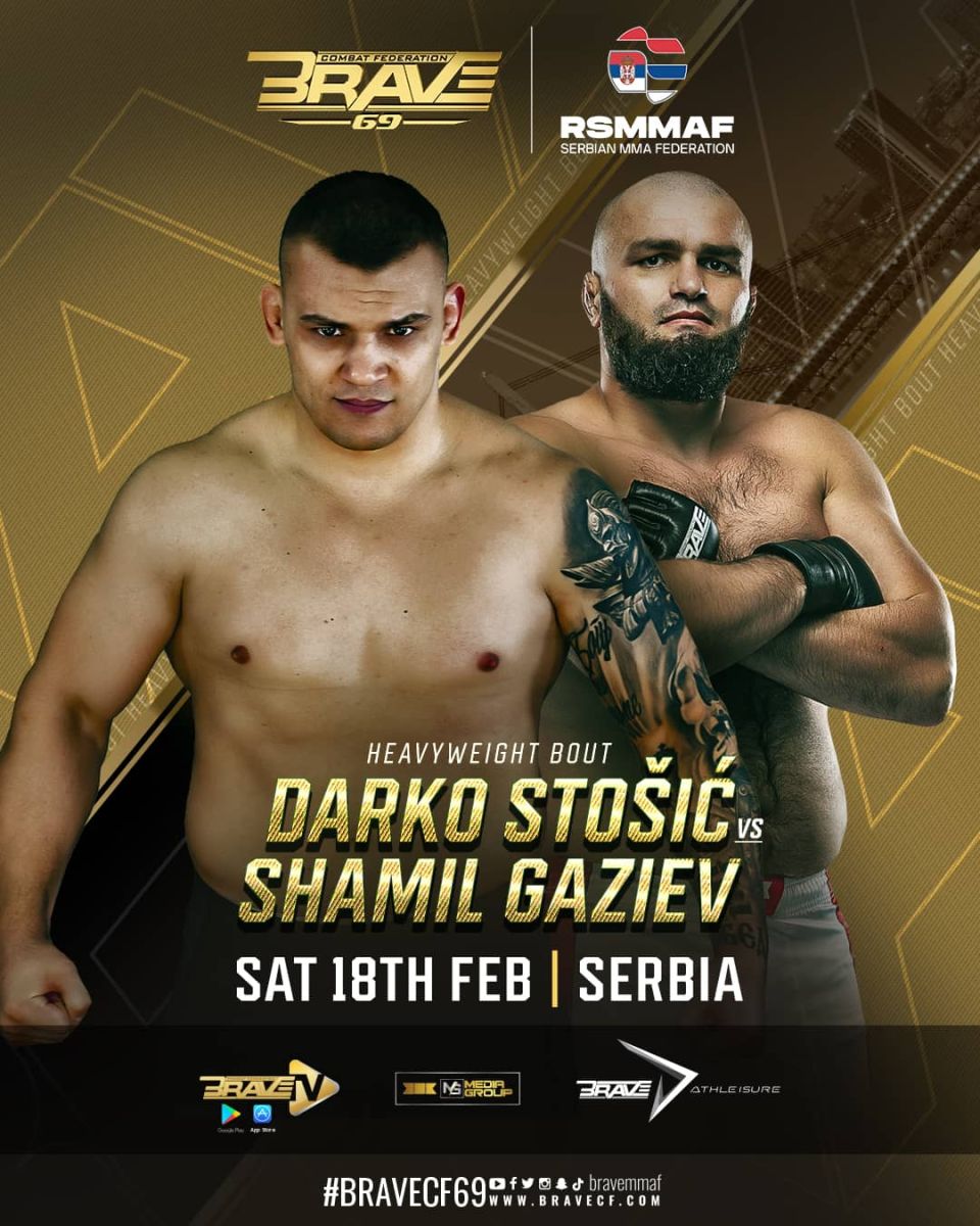 BRAVE CF 69's Shamil Gaziev encouraged by training with Ciryl Gane ...