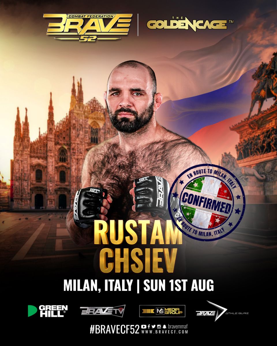 New additions to BRAVE CF 52 in Italy, led by world champ Mohammed ...